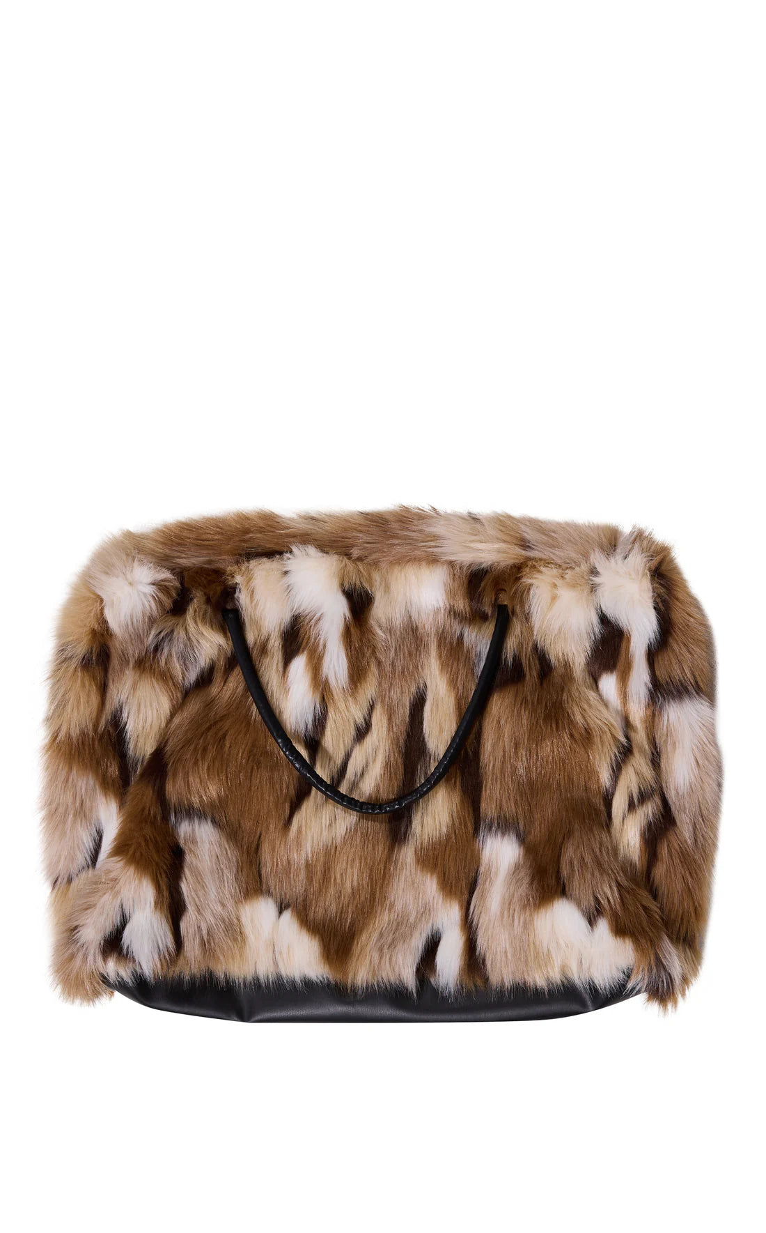 Multi Brown Color Faux Fur Tote – Bishop Street Market